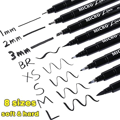 Dyvicl Hand Lettering Pens, Calligraphy Brush Pens Art Markers for ...