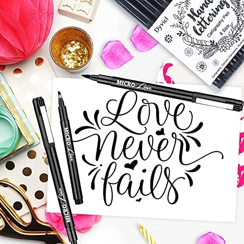 Dyvicl Hand Lettering Pens, Calligraphy Brush Pens Art Markers for ...