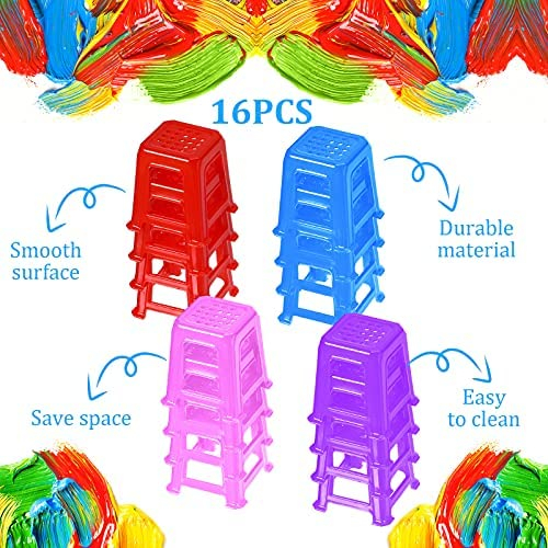 16 Pieces Paint Stand Canvas Stands for Painting Canvas Feet Risers ...